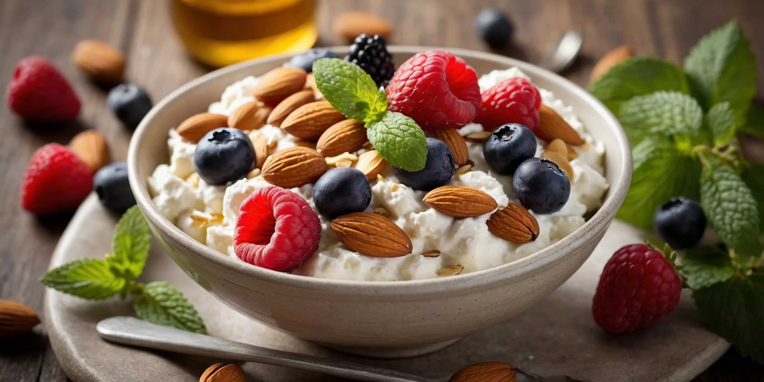 Cottage Cheese mit Beeren und Mandeln – YummAi