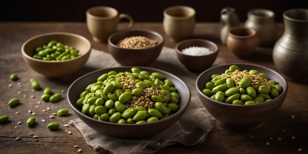 High Protein Edamame-Snack mit Sesam – YummAi